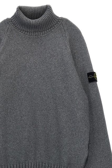 Stone island junior Maglione badge logo su julian-fashion.com - 298353 - IT