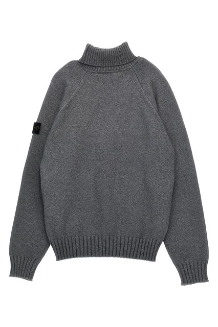 Stone island junior Maglione badge logo su julian-fashion.com - 298353 - IT