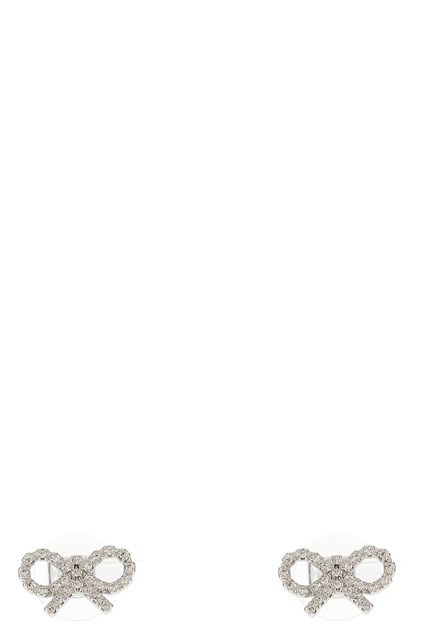 Self portrait 'micro bow' earrings available on julian-fashion.com ...