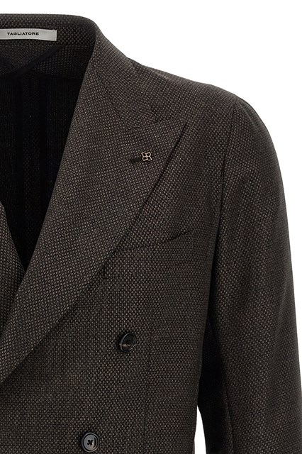Tagliatore Micro squares blazer available on julian-fashion.com ...