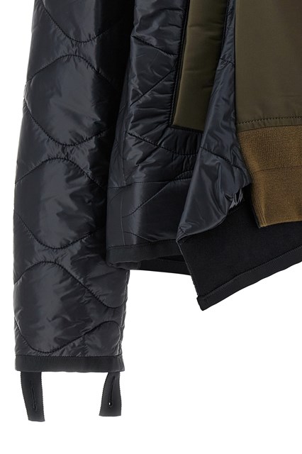 Sacai Bimaterial nylon bomber jacket available on julian-fashion.com ...