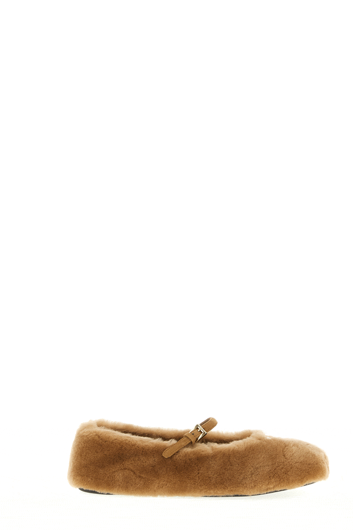 Prada Shearling ballet flats available on julian-fashion.com - 322030 - US