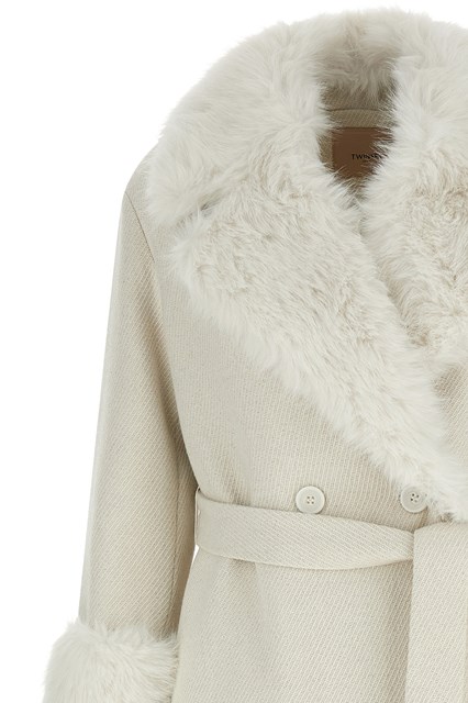 Twin set Lamé thread coat available on julian-fashion.com - 322149 - GB