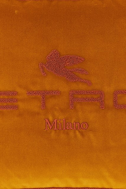 Etro home Spunga logo cushion available on julian-fashion.com - 322220 - AU