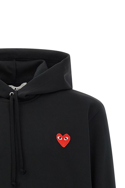 Comme des garçons play 'red emblem' patch hoodie available on julian ...
