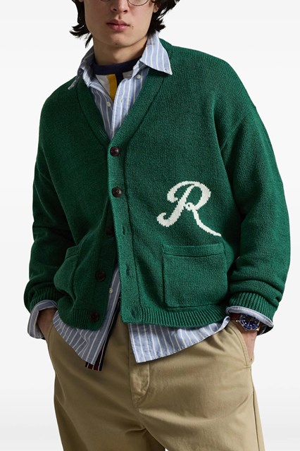 Polo ralph lauren Intarsia logo cardigan available on julian-fashion ...