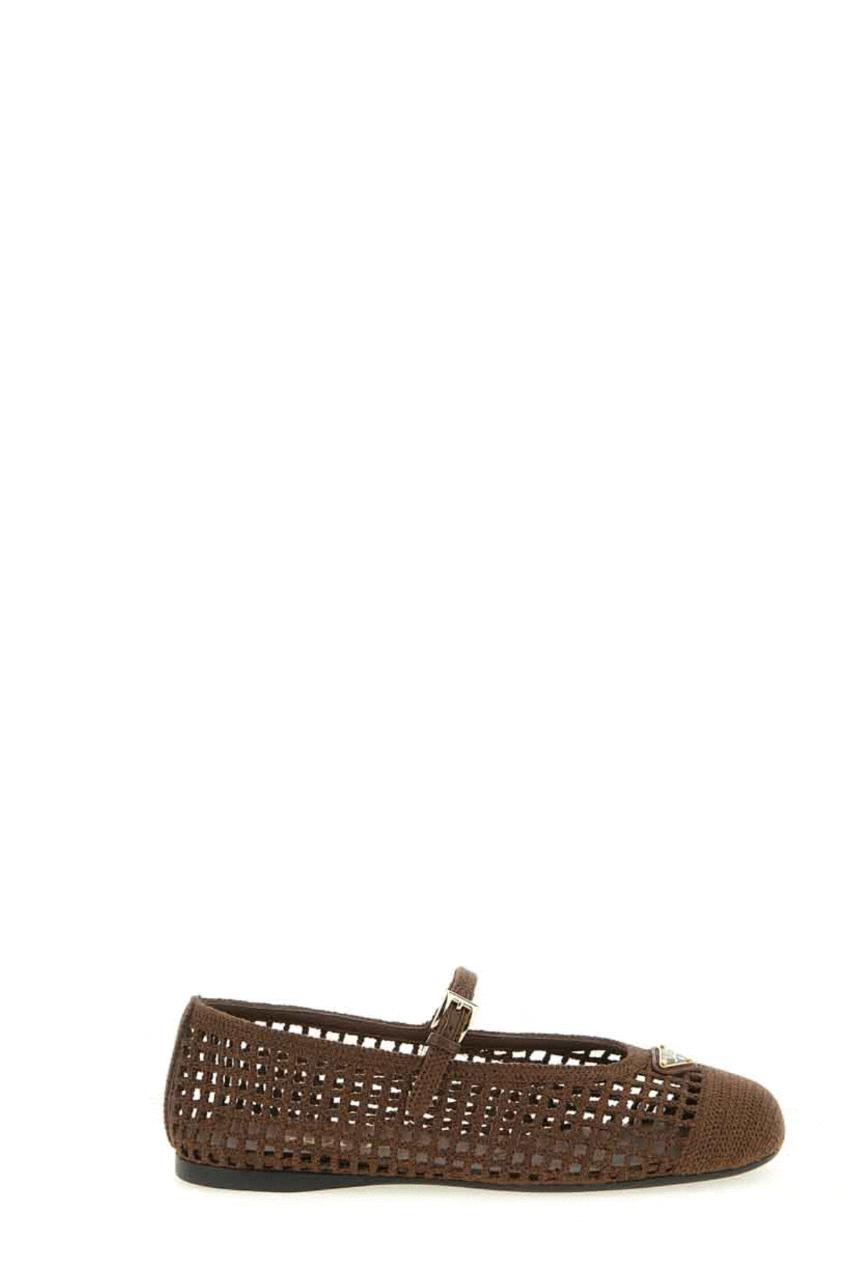 Prada Crochet cotton ballet flats available on julian-fashion.com ...