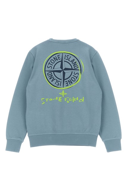 Stone island junior Felpa stampa logo su julian-fashion.com - 328030 - IT