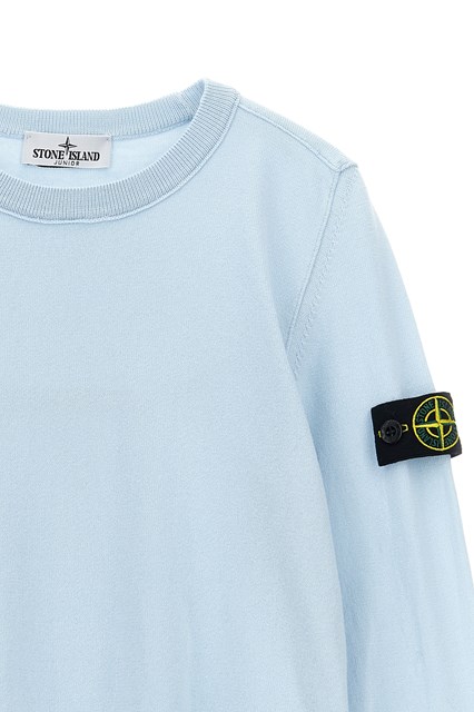 Stone island junior Maglia badge logo su julian-fashion.com - 328032 - IT