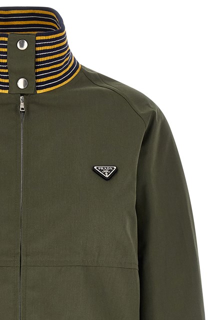 Prada Logo bomber jacket available on julian-fashion.com - 328079 - US