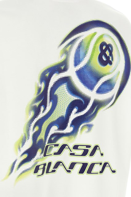 Casablanca T-shirt 'flaming tennis ball' su julian-fashion.com - 329019 ...
