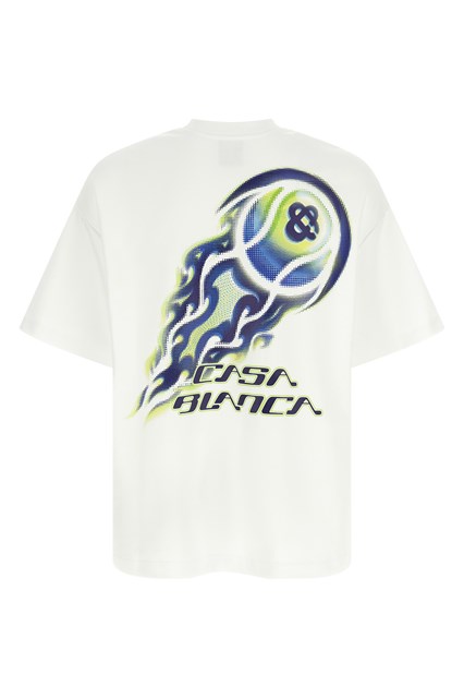 Casablanca T-shirt 'flaming tennis ball' su julian-fashion.com - 329019 ...