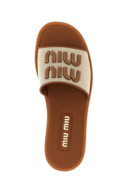 Miu miu Logo patch slides available on julian-fashion.com - 329557 - AU